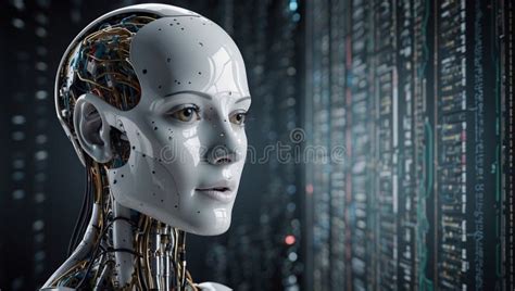 Robot Artificial Intelligence In The Form Of A Human Robot Generative