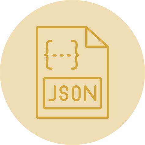 Json Line Yellow Circle Icon 44261414 Vector Art At Vecteezy
