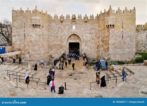 Jerusalem Gate Of The Old City Editorial Photography Image Of