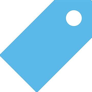 Tag Flat Blue Color Round Stamp Icon Label Node Premium Vector Label