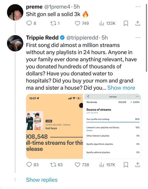Lead Single For Trippie And Mgk New Album Had Over A Million Streams
