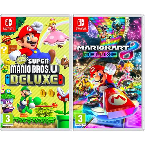 New Super Mario Bros U Deluxe Mario Kart 8 Deluxe Two