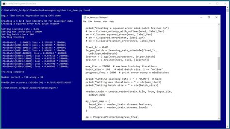 Time Series Regression Using The Cntk Library James D Mccaffrey