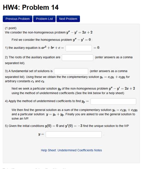 Solved Hw4 Problem 14 Previous Problem Problem List Next