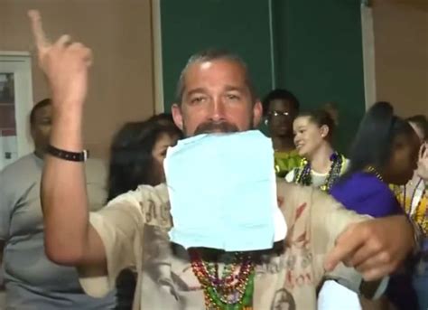 Shia Labeouf Seen Dancing And Taking Photos With Jail Release Form Just