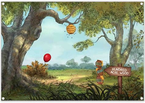 Classic Winnie Bear Giant Book Backdrop Vintage Pooh
