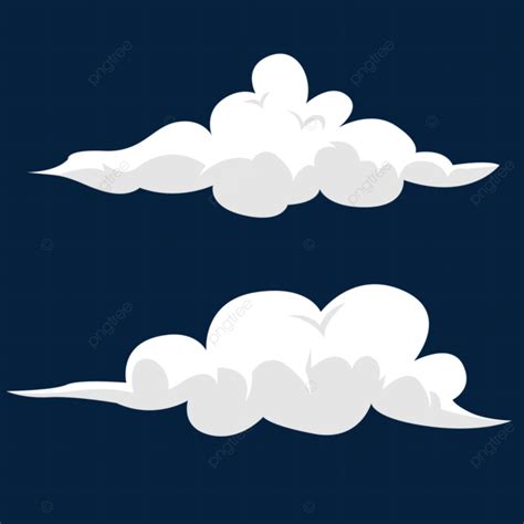 Gambar Cloud Set Awan Awan Awan Putih Png Dan Vektor Dengan