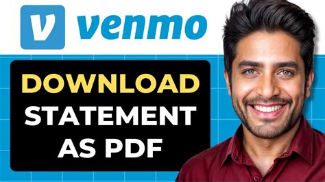 How To Download Venmo Statement As Pdf File Full Guide Youtube