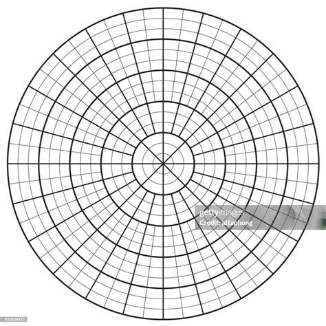 Blank Polar Graph Paper Protractor Pie Chart Vector High Res Vector Graphic Getty Images