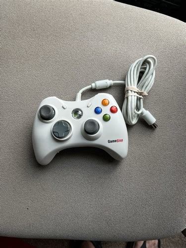 Gamestop Xbox 360 Wired Controller Bb 070 White Untested Ebay