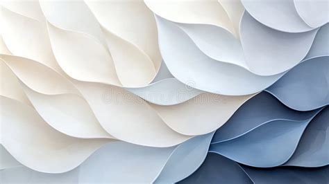 Elegant Abstract Wave Pattern With A Soothing Blue Gradient Stock Illustration Illustration Of