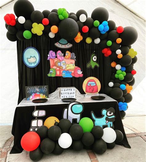 Among Us Theme Party Decorations Presyo 18among Us Birthday Decorations