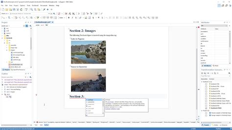 Docbook Editing Support In Oxygen Xml Editor Youtube