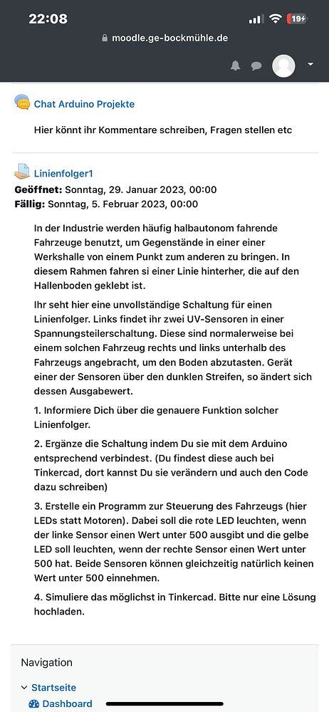 Liniefolger Arduino Deutsch Arduino Forum