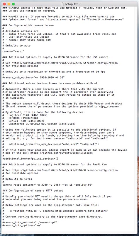 Raspberry Pi Camera V2 Settings Webcams Octoprint Community Forum