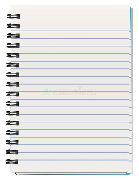 Notepad With Lines Stock Vector Illustration Of Message