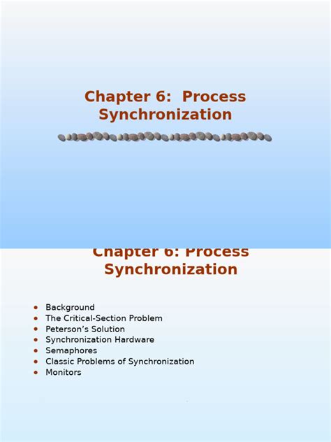 Os Unit Ii Part 1chp 6 Process Synchronization Pdf Computer