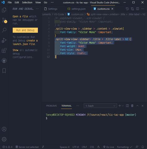 Visual Studio Code How Can I Change Vscode Sidebar Font Family Stack Overflow