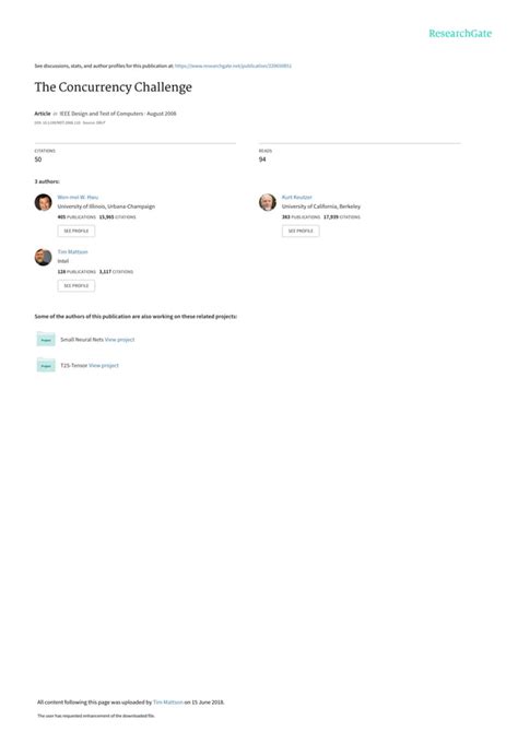 The Concurrency Challenge Notes Pdf