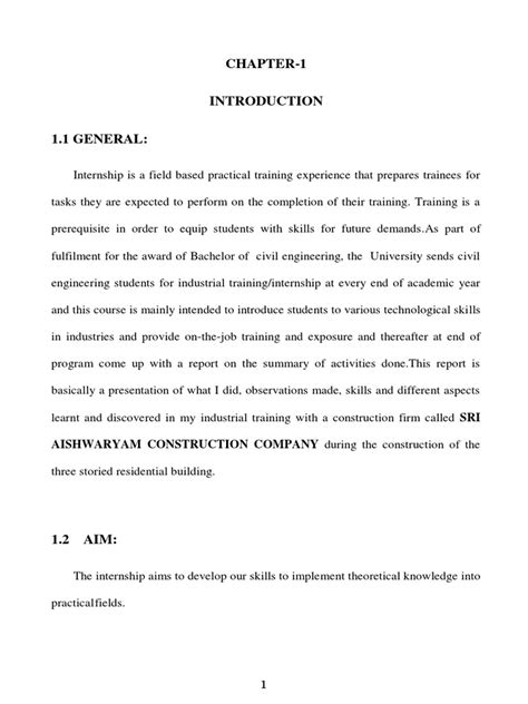 my internship report pagenumber pdf concrete economic sectors