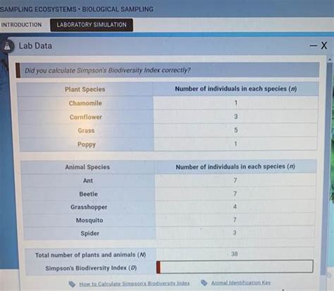 Solved Sampling Ecosystems Biological Sampling Introduction