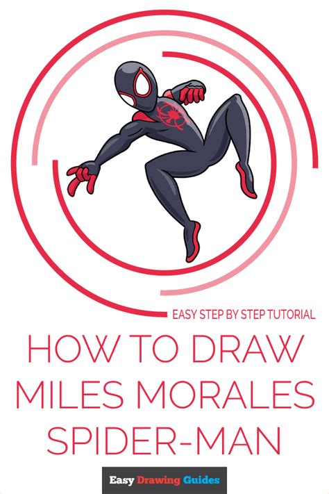 How To Draw Miles Morales Spider Man Really Easy Drawing Tutorial