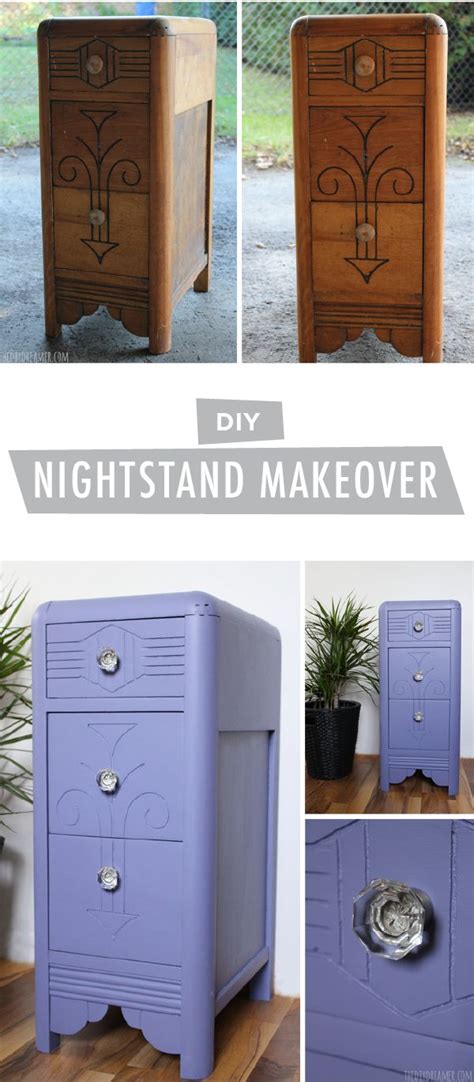 Quick And Easy Vintage Nightstand Makeover Nightstand Makeover Diy