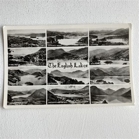Postcard Multiview The English Lakes Retrospectro