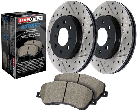Stoptech Mustang Street Axle Drilled And Slotted Brake Rotor And Pad