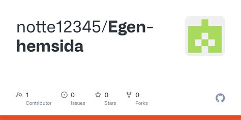 Github Notte12345 Egen Hemsida