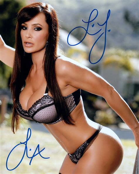 Lisa Ann Autograph Signed 8x10 Photo 53 Glamour Model Author Sports