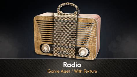 Artstation Radio Game Asset With Texture Game Assets