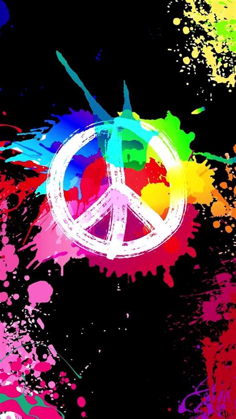 Colorful Peace Sign Wall Art