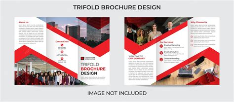 전문적인 창의적인 기업 회사 Trifold 브로셔 템플릿 디자인 프리미엄 벡터