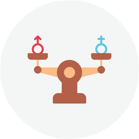 Gender Equality Flat Circle 9591291 Vector Art At Vecteezy