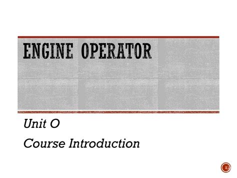 PPT ENGINE OPERATOR PowerPoint Presentation Free Download ID 8849932