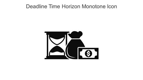 Deadline Time Horizon Monotone Icon In Powerpoint Pptx Png And Editable