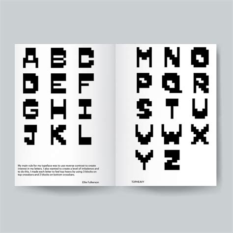 Bitmap Alphabet Ellie Fulkerson
