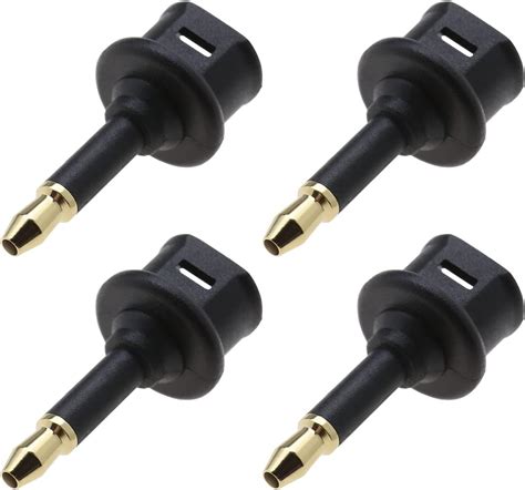 Pcs Mm Mini Toslink Adapter Digital Fiber Optic Toslink To Mm Jack Female To Mm Mini