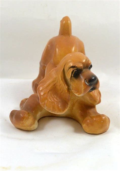 Rare Vintage Jan Allan Cocker Spaniel Figurine Cocker Spaniel