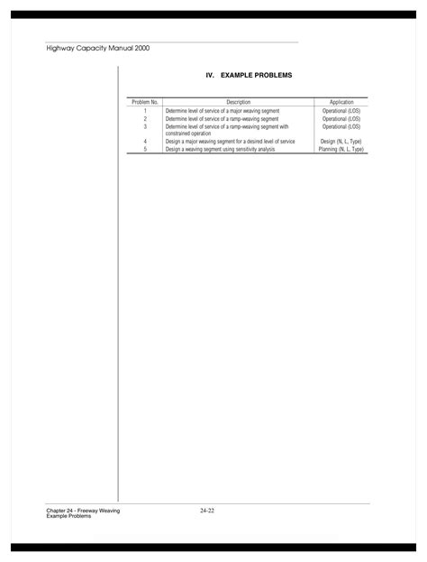 Solution Freeway Weaving Hcm 2000 Sample Computations Principles Of Transportation Engineering