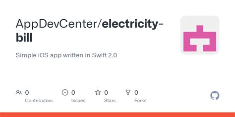 Github Appdevcenterelectricity Bill Simple Ios App Written In Swift 20
