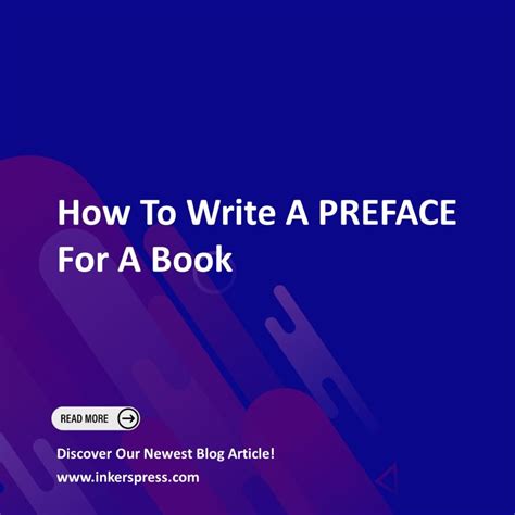 How To Write A Preface For A Book