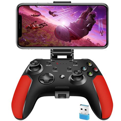 Buy Wuzcon Mobile Phone Game Controller With Phone Clip Usb Wireless 2 4g Receiver Dual