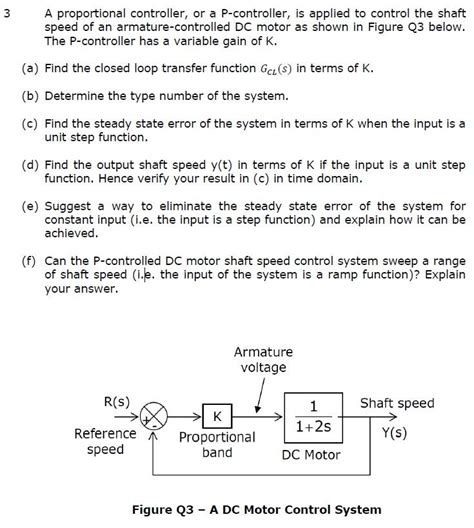 Solved 3 3 A Proportional Controller Or A P Controller Is