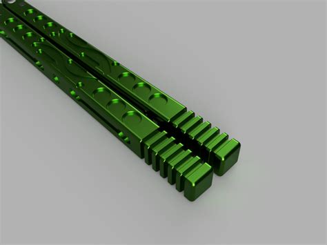 Some Renders Of The Sidewinder An Ultralight Balisong Im Working On
