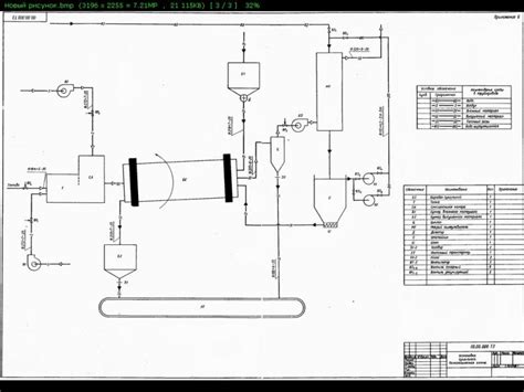 Технологическая схема барабанной сушилки чертеж