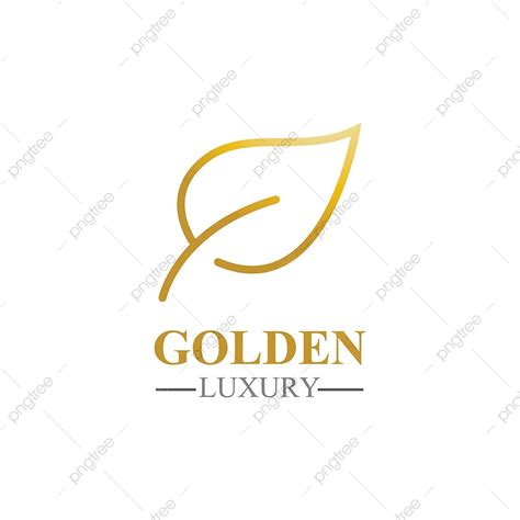 황금 잎 럭셔리 로고 아이콘 벡터 템플릿 심벌 마크 장식적인 요소 Png 일러스트 및 벡터 에 대한 무료 다운로드 Pngtree