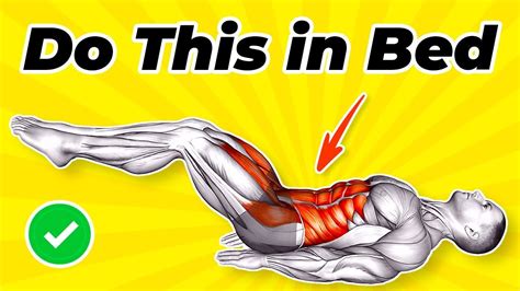Do These 5 Exercises In Bed That Give You A Flat Belly In Just 30 Days Youtube Bed Workout