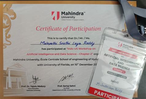 Workshop Mahindraunversity Universityofflorida Malapati Sruthi